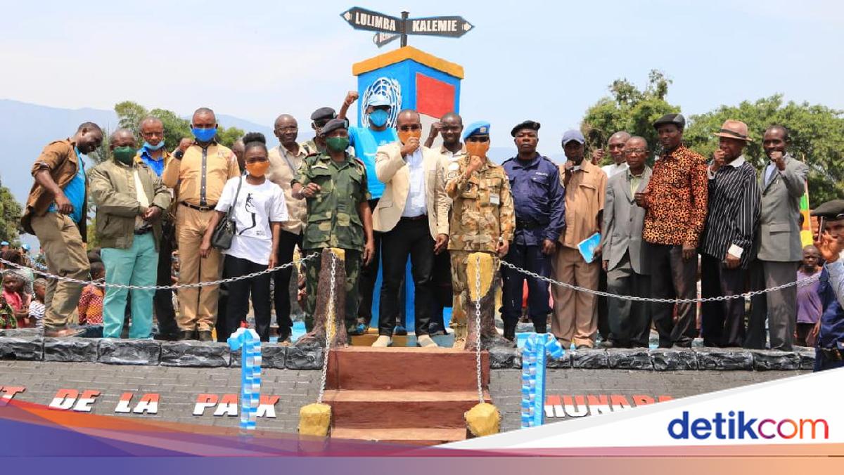 Satgas TNI Resmikan Monument of Peace di Kongo