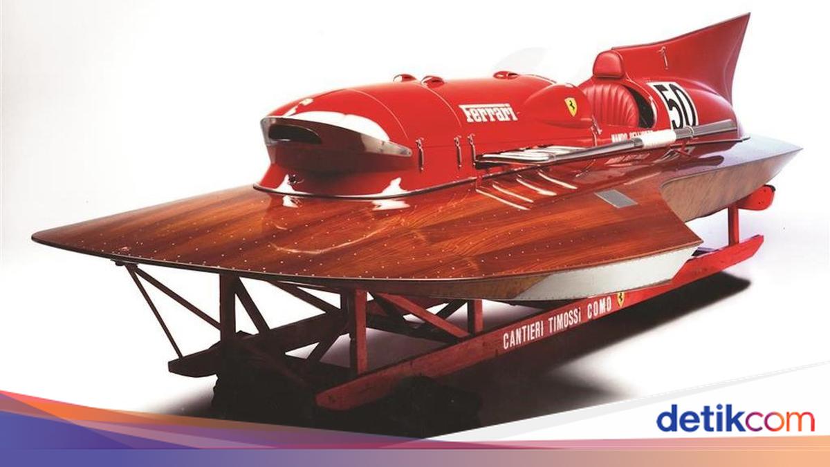 Potret Kapal Berkecepatan Tinggi Ferrari yang Dijual Rp 176 Miliar