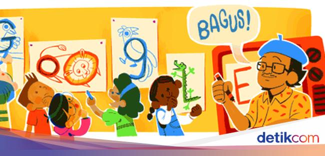 Tino Sidin Jadi Google Doodle, Ini Profil Pelukis Legendaris Indonesia