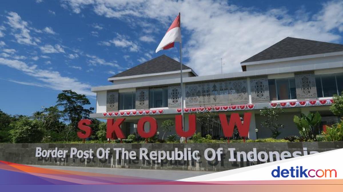 Pos Perbatasan Indonesia-Papua Nugini yang Megah Banget!