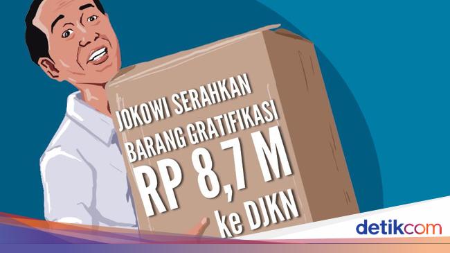 Jokowi Serahkan Barang Gratifikasi Rp 8,7 M ke DJKN Jokowi Serahkan Barang Gratifikasi Rp 8,7 M ke DJKN
