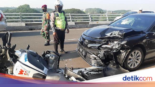 Moge BMW Patwal Ditabrak Sopir Ngantuk, Perbaikan Bisa Tembus Rp 20 Juta Moge BMW Patwal Ditabrak Sopir Ngantuk, Perbaikan Bisa Tembus Rp 20 Juta