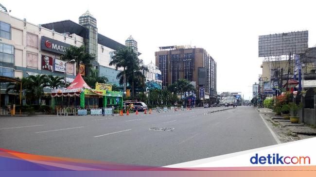 Lengangnya Jalanan Kota Medan di Hari Kedua Lebaran 2021