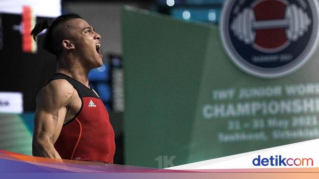 Lifter RI Rizky Juniansyah Sabet 3 Emas, Pecahkan 3 Rekor Dunia
