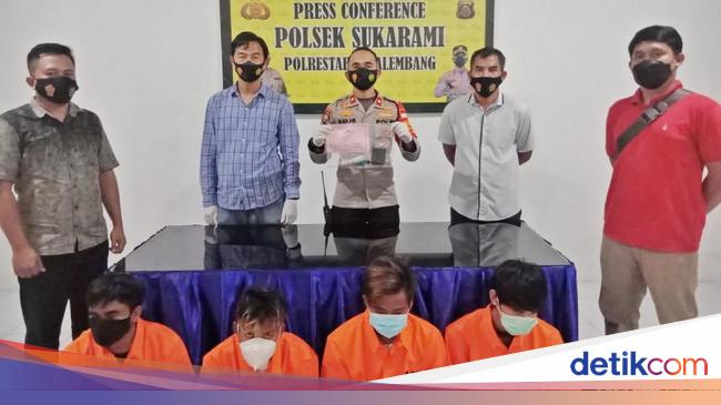 Oknum PNS di Sumsel dan 3 Rekannya Ditangkap Saat Pesta Sabu