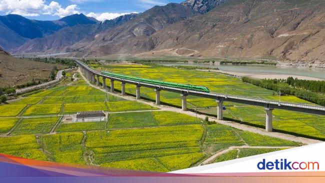 Asyik, Untuk Pertama Kalinya Tibet Miliki Jalur Kereta Peluru