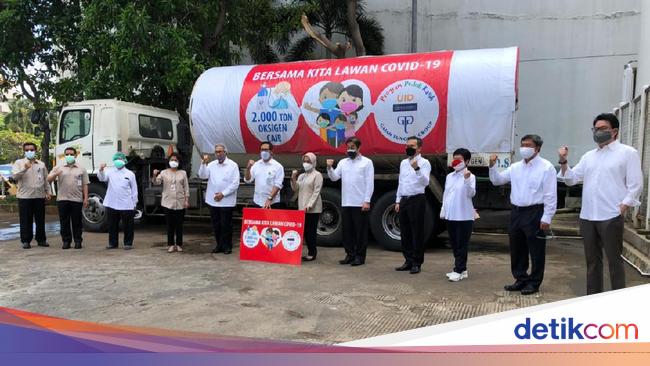 Rumah Sakit Dapat Bantuan 2.000 Ton Oksigen Cair