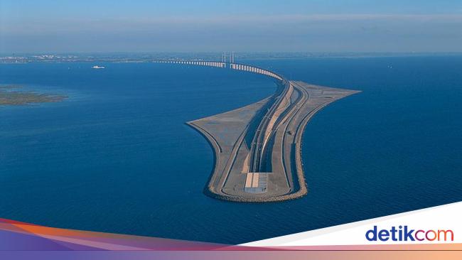 Jalanan 'Menghilang' di Tengah Laut Denmark, Begini Penampakannya