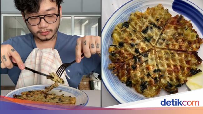 Nyeleneh! Chef William Gozali Bikin Waffle Nasi Padang