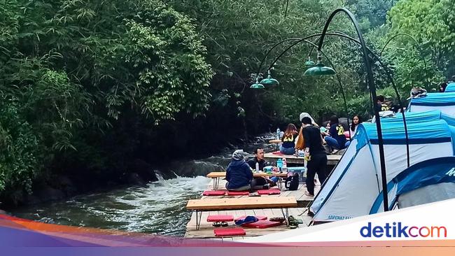 Pineus Tilu, Wisata Alam dan Camping di Tepi Sungai Hutan Pinus Bandung