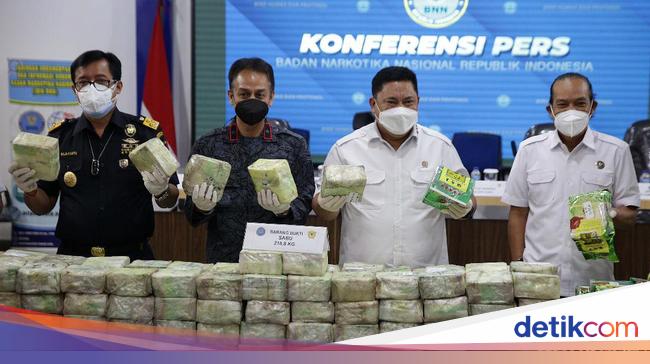 BNN Gagalkan Penyelundupan 324,3 Kg Sabu