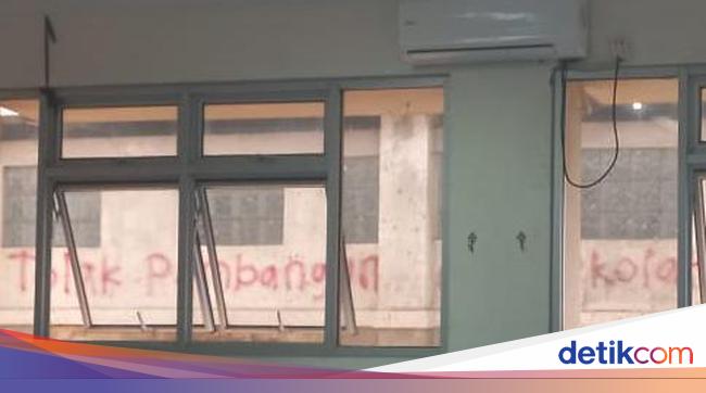 Gedung SMAN 2 Tangsel Jadi Sasaran Vandalisme