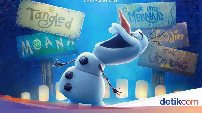 Gemasnya Olaf Jadi Mermaid dan Rapunzel di Trailer Olaf Presents