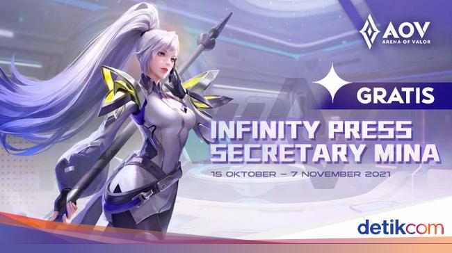 Dapatkan Skin Gratis Mina Arena of Valor di Event Wave Exclusive Debut