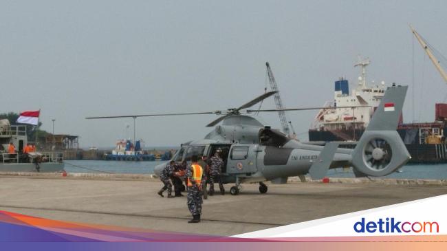 Simulasi Anak Krakatau Erupsi-Tsunami, Kapal Perang hingga Heli Dikerahkan
