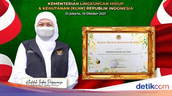 Pemprov Jawa Timur Raih Penghargaan Proklim 2021 dari KLHK Pemprov Jawa Timur Raih Penghargaan Proklim 2021 dari KLHK