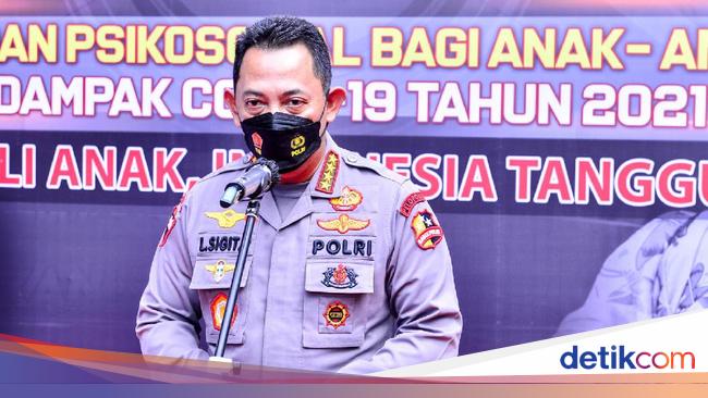 Kapolri Beri Dukungan Psikososial ke Anak-anak Terdampak COVID-19