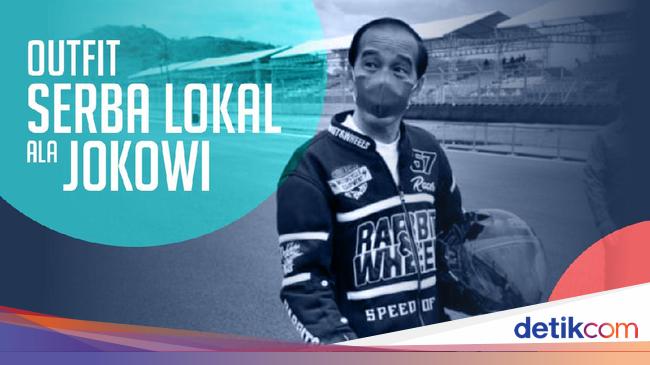 Produk Lokal yang 'Nempel' Jokowi Saat Jajal Sirkuit Mandalika