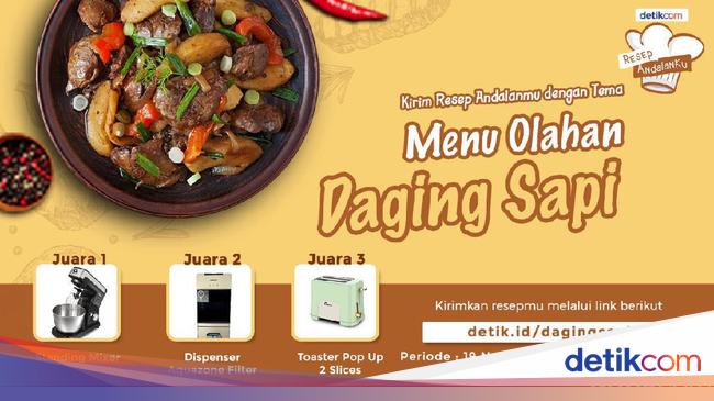 Selamat! Inilah 3 Pemenang Resep Olahan Daging Sapi