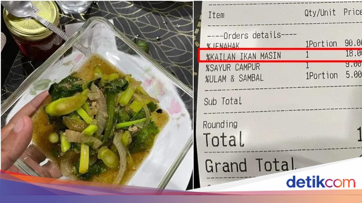 Resto Ini Dituduh Getok Harga karena Jual Kailan Ikan Asin Rp 60 Ribu