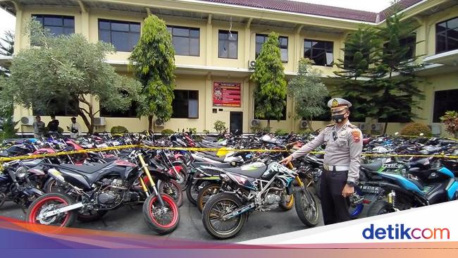 121 Motor Balapan Liar di Jalur Jogja-Magelang Disita Polisi!