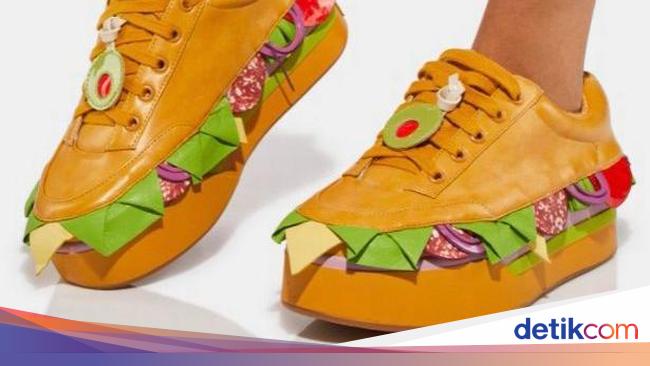 Wow! Sepatu Bentuk Sandwich Isi Daging Ini Harganya Rp 1,6 Juta
