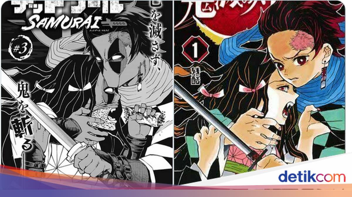Manga Deadpool Lebih Sarkas dan Parodi, Tiru Sampul Demon Slayer