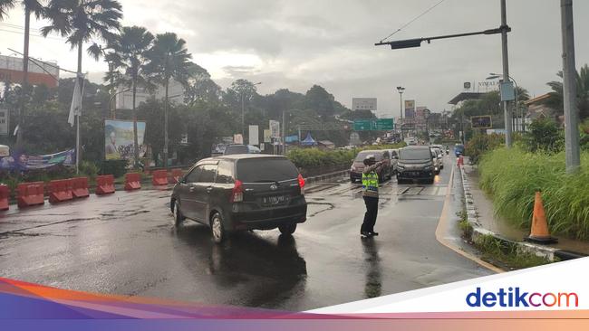 One Way Puncak Arah Jakarta Berakhir, Lalin Kembali Dua Arah