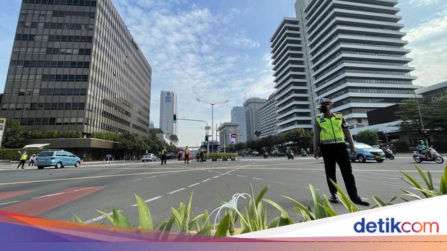 Begini Suasana Jalan Thamrin Jelang Parade MotoGP