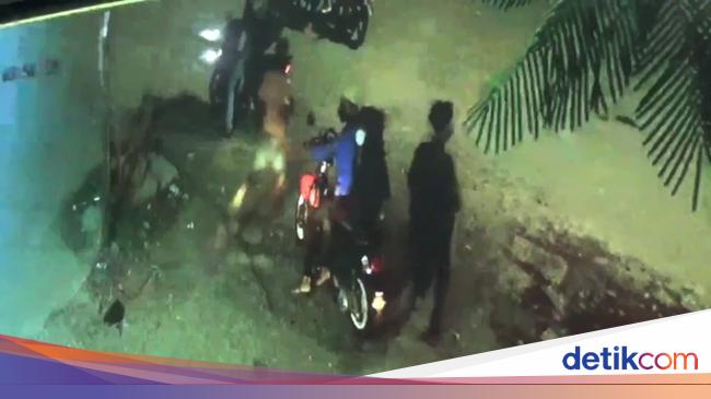 Terekam CCTV! Geng Motor Serang Warga di Gowa Usai Salat Subuh