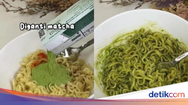 Terinspirasi Hoaks, Netizen Ini Bikin Indomie Goreng Campur Matcha