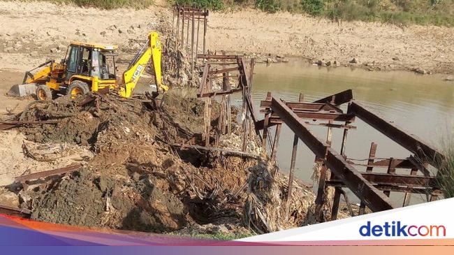Geger Maling Jembatan Besi Sepanjang 18 Meter di India, Kok Bisa?