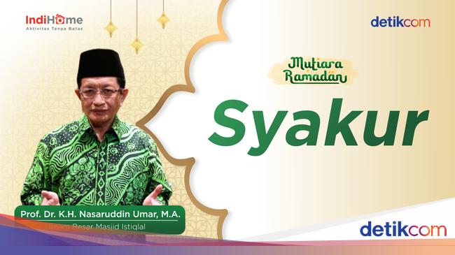 Mutiara Ramadan Nasaruddin Umar: Kenapa Musibah Juga Perlu Disyukuri?