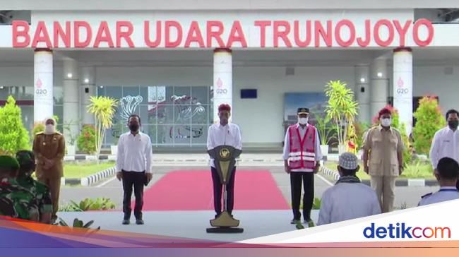 Presiden Jokowi Resmikan Bandara Trunojoyo Sumenep