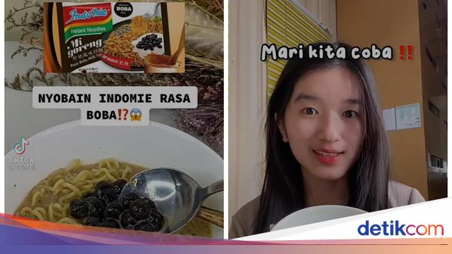 Unik! TikToker Ini Wujudkan Hoax Indomie Boba hingga Taro Jadi Nyata