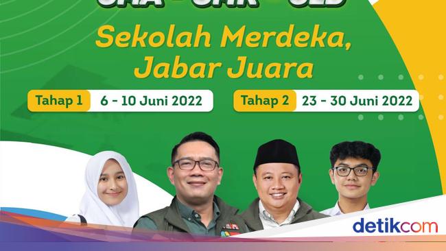 Jadwal PPDB Jabar 2022, SMA, SMK, dan SLB Tiap Jalur