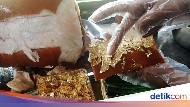 Wow! Kulit Babi Guling Ini Dilapisi Lembaran Emas
