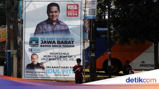 Baliho Erick Thohir For Presiden Mejeng di Bandung