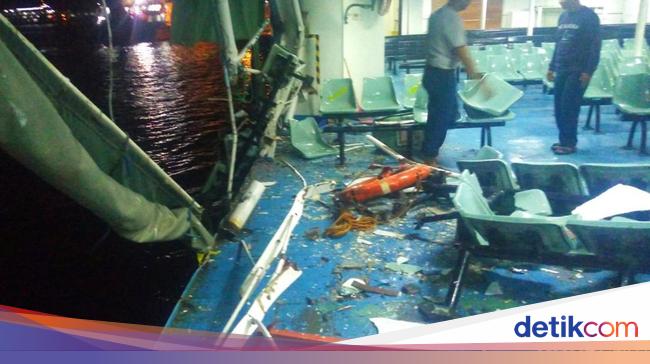 Begini Kondisi Kerusakan Dua Kapal yang Tabrakan di Selat Bali