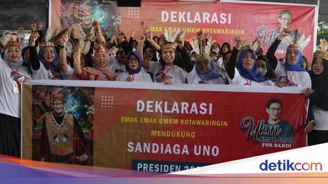 Emak-emak di Kalteng Dukung Sandiaga Uno Nyapres, Ini Alasannya