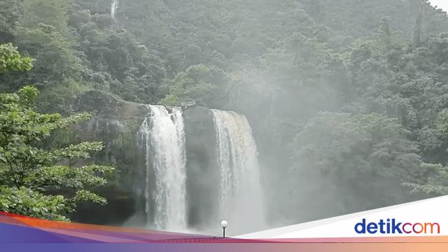 Pesona Sikembar Curug Sodong Sukabumi yang Disambangi Asesor UNESCO