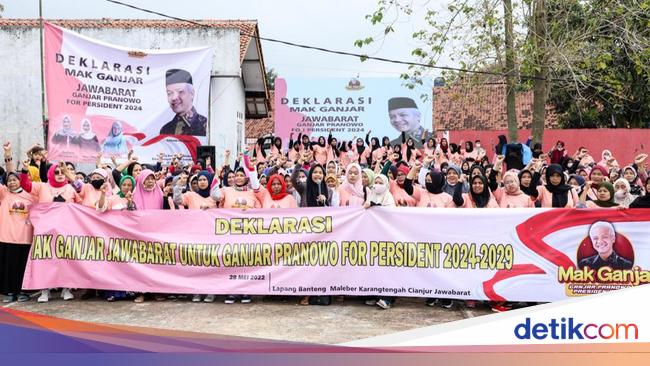 Ratusan Emak-emak di Jabar Gemakan Dukungan Ganjar Presiden RI 2024