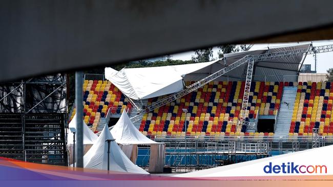 Melihat Kondisi Terkini Atap Roboh di Tribun Formula E Jakarta