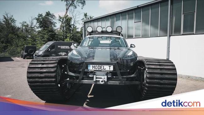 Mobil Listrik Tesla Jadi Tank, Bisa Ikut Perang Nih!