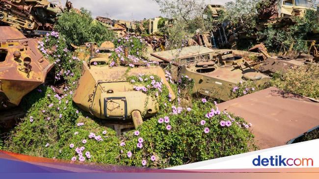 Kuburan Mobil Itu Biasa... Ini Kuburan Tank!