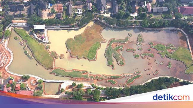 Brantas Abipraya Percantik Lanskap Miniatur Pulau & 4 Danau di TMII