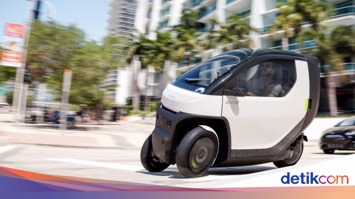 Nimbus si Motor Listrik 3 Roda yang Gunakan Setir dan Punya Atap