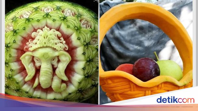 10 Ukiran Semangka dan Labu yang Cantik dan Artistik