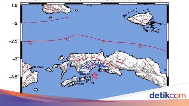 Gempa Susulan M 5,5 Guncang Maluku Tenggara Barat