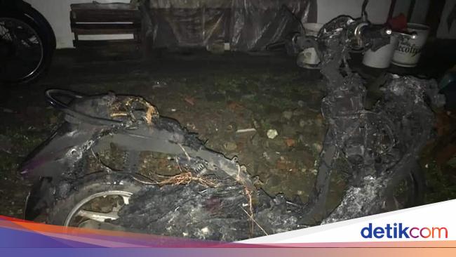 Viral Motor Hangus Terbakar Dilempar Molotov Di Cimahi